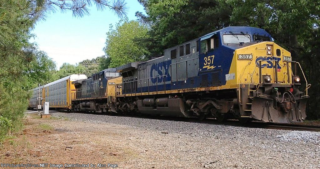 CSX CW44AC's 357 and 55